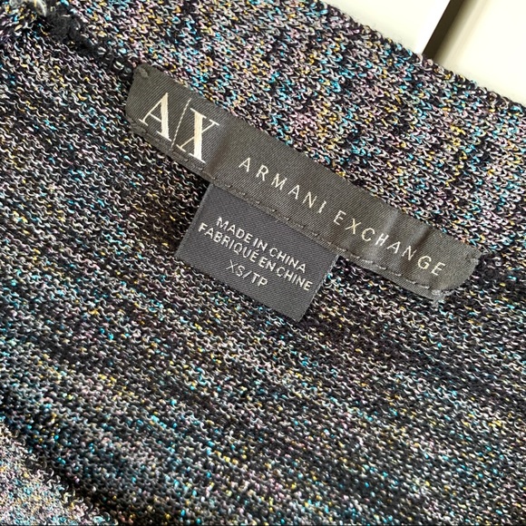 Armani Exchange | Sweaters | Armani Exchange Metallic Thread Cold ...